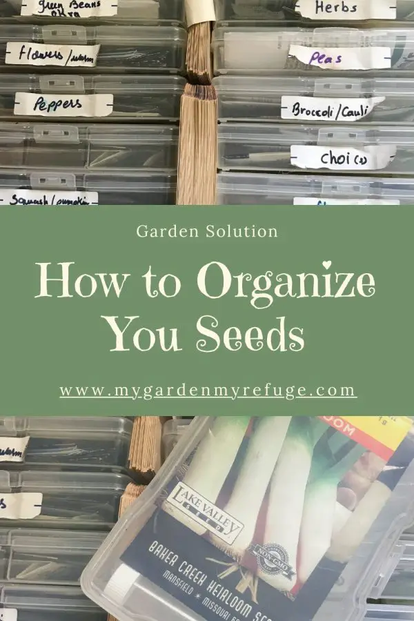 How to Organize Seed Packets - My Garden My Refuge